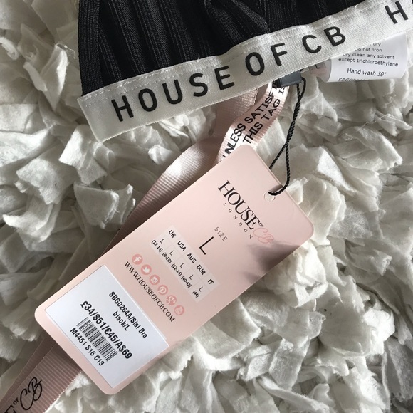 House of CB | Intimates & Sleepwear | House Of Cb Ribbed Triangle Bra ...